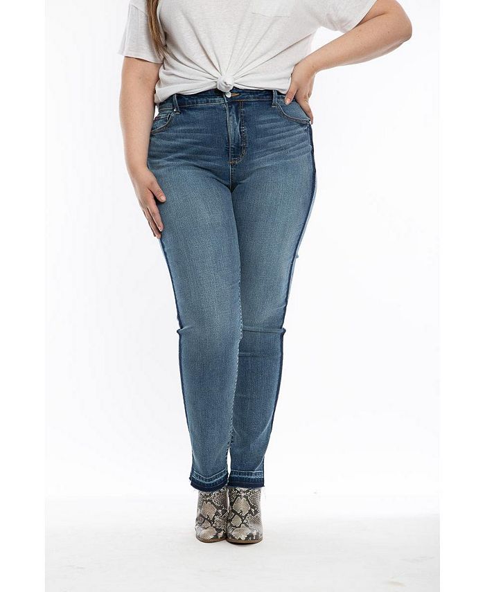 SLINK Jeans Plus Size High Rise Boyfriend Jeans - Macy's