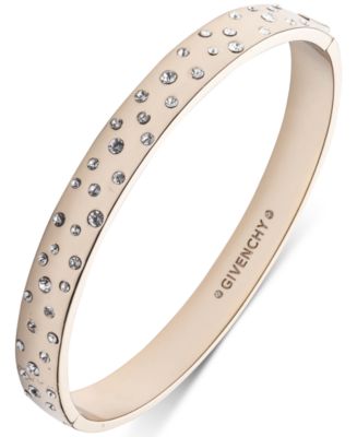 Givenchy Gold-Tone Crystal Scattered Bangle Bracelet - Macy's