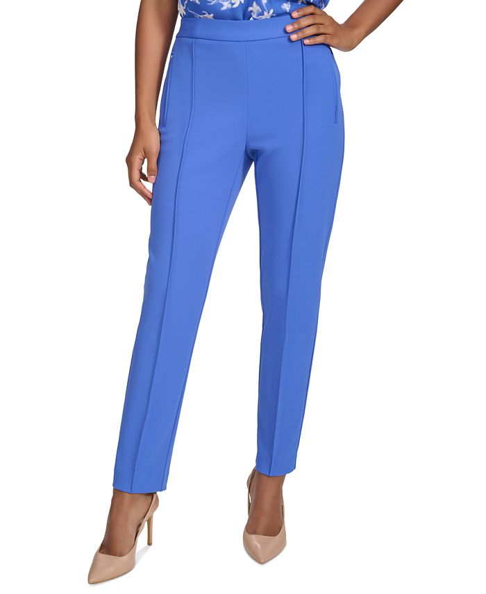 Calvin Klein Women's Seam-Front Pull-On Pants - Macy's