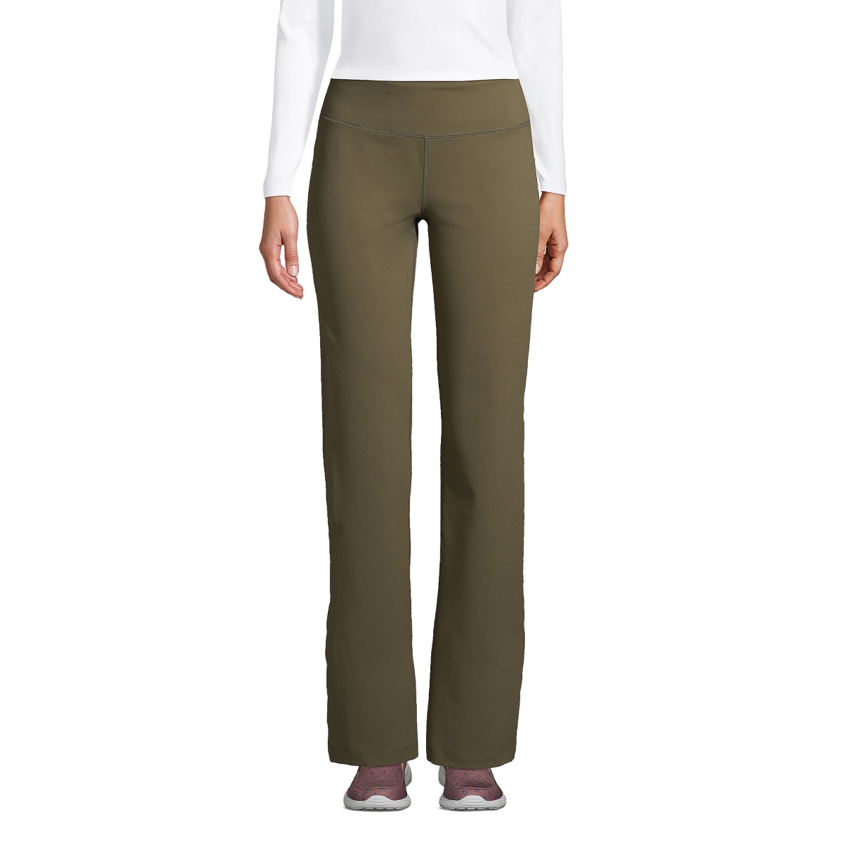 Click here for Lands End Womens Active Yoga Pants - Forest moss prices
