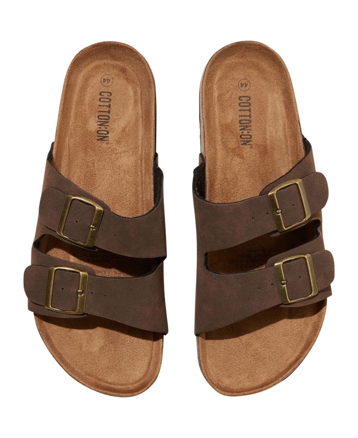 Click here for Mens Double Buckle Sandal - brown prices
