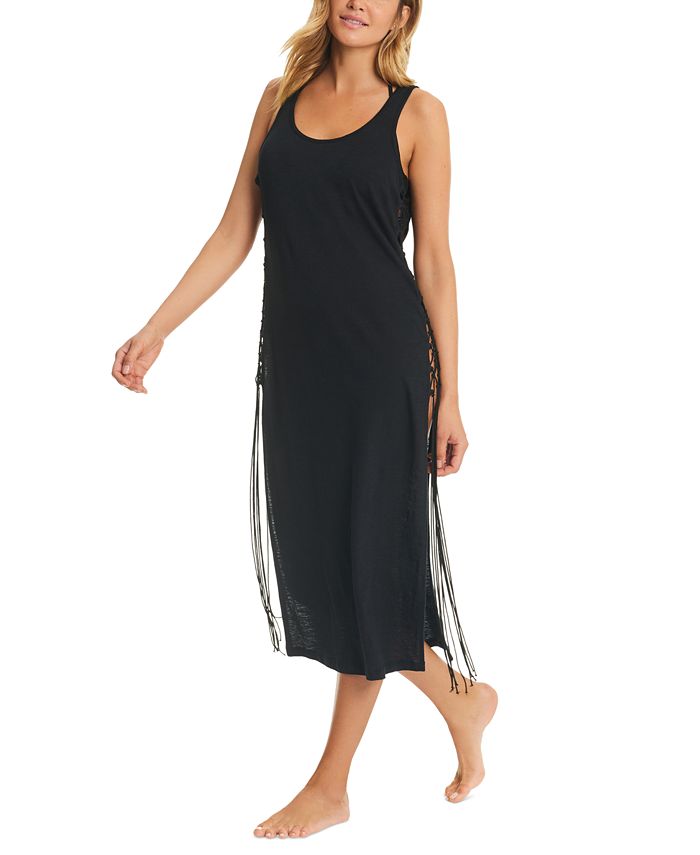 Red Carter Women's Cotton Open-Side Cover-Up Dress - Macy's