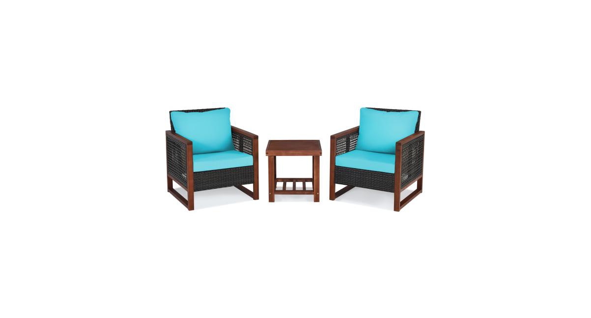 Click here for Slickblue 3 Pieces Patio Wicker Furniture Set with... prices