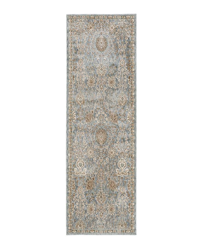 Karastan Divina Celestial 2'6" x 7'10" Runner Area Rug - Macy's