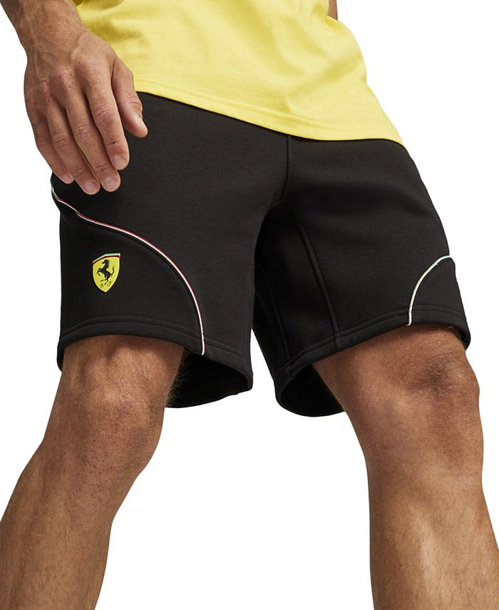 Puma Men's Ferrari Race Regular-Fit Piped 8" Fleece Shorts - Macy's