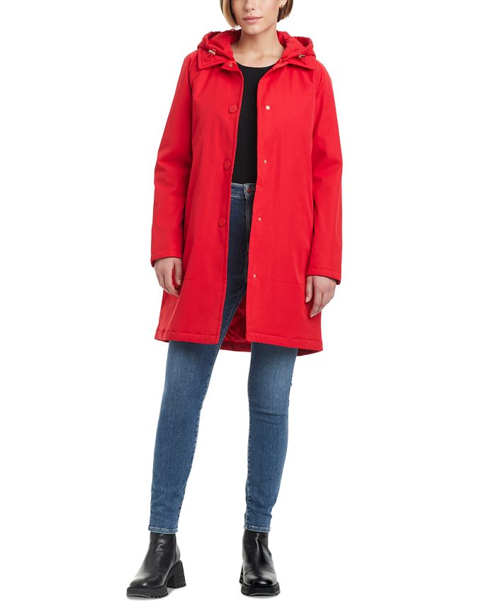 kate spade new york Women's Hooded A-Line Raincoat - Macy's
