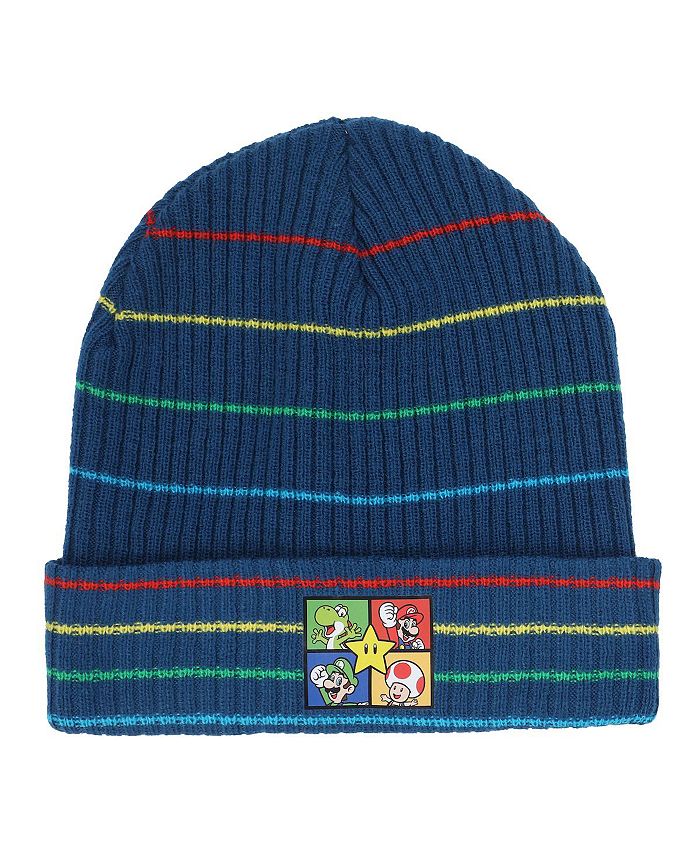 SUPER MARIO Boys Ribbed Knit Youth Beanie and Gloves Set - Macy's