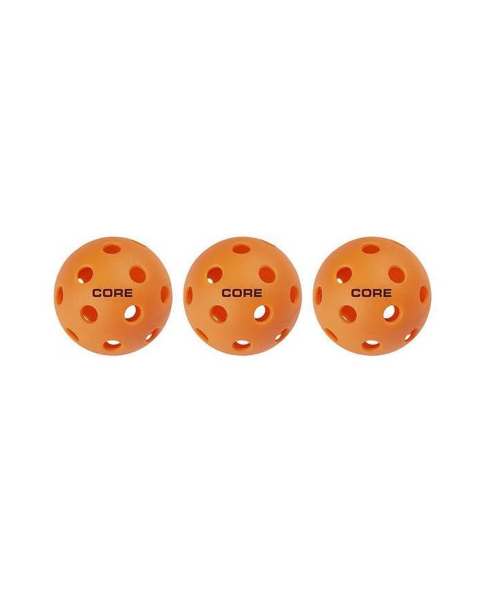 CORE Pickleball Orange Indoor 26 Hole Pickleballs - Macy's