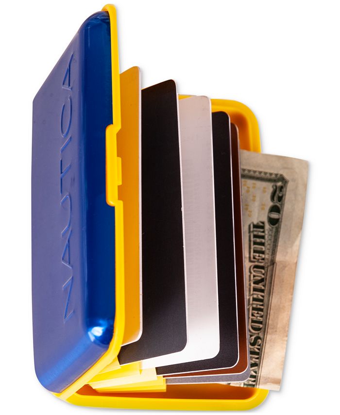 Nautica Men's Embossed-Logo RFID Aluminum Security Wallet - Macy's