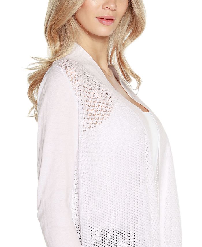 Belldini Women's Hi-Low Open-Front Swing Cardigan Sweater - Macy's