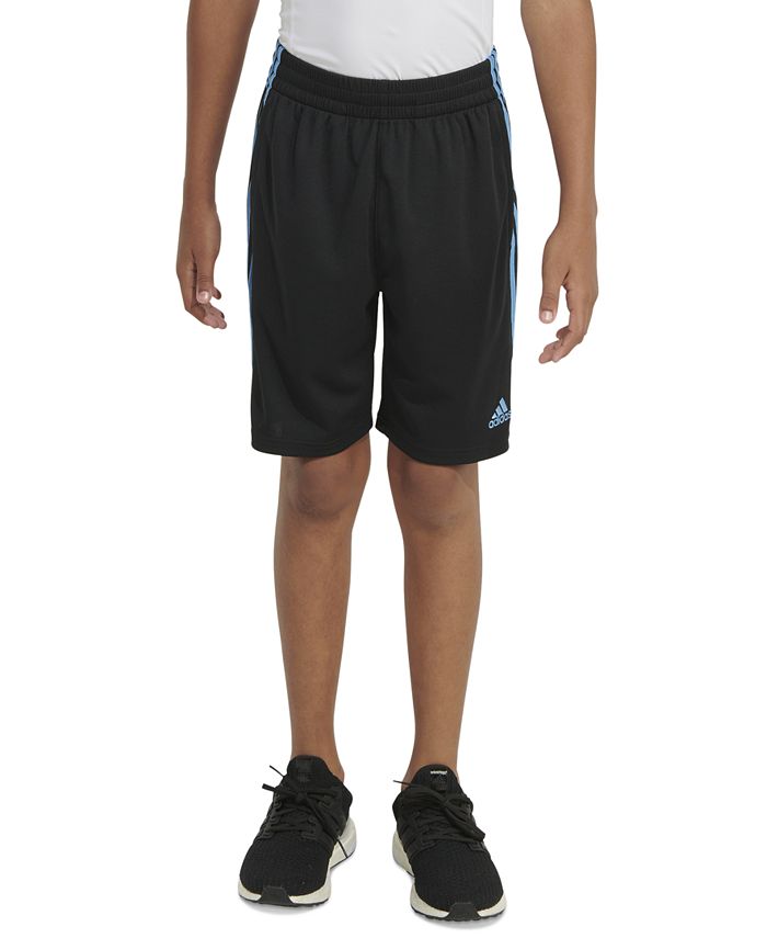 adidas Big Boys Elastic Waist 3-Stripe Mesh Shorts - Macy's