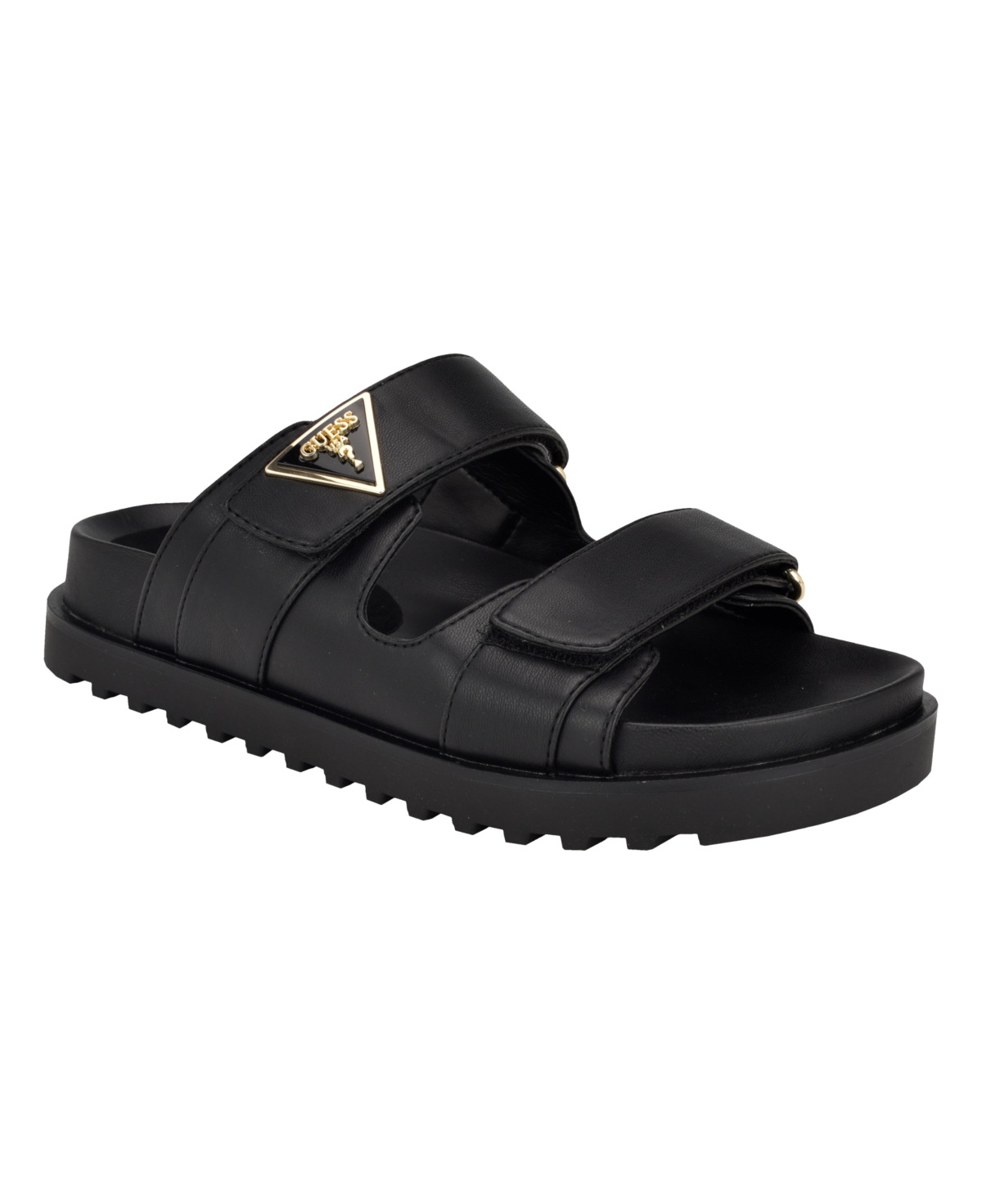 Click here for Guess Womens Fabula Lug-Sole Logo Footbed Sandals... prices