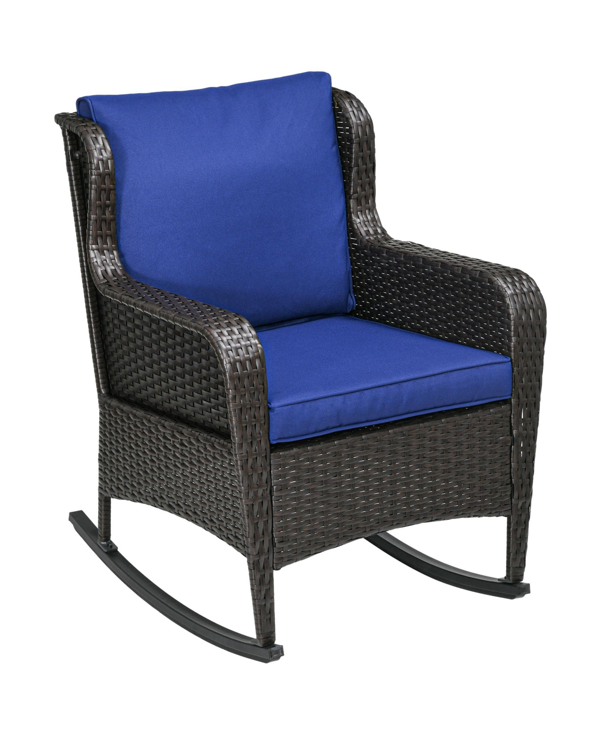 Click here for Outsunny Wicker Rocking Chair  Outdoor Rocker w/ C... prices