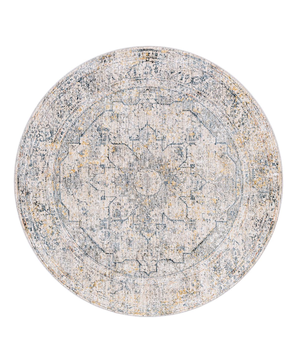 Click here for Livabliss Laila Laa-2310 53x53 Round Area Rug - Gr... prices