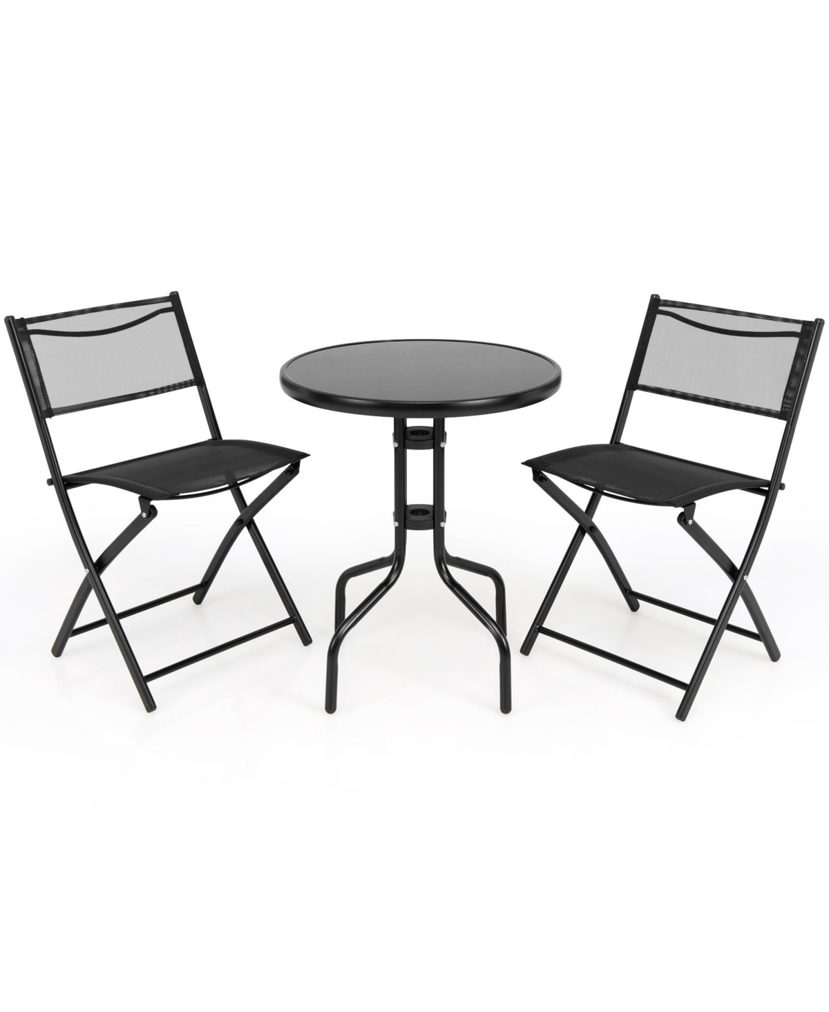 Click here for Sugift 3 Pieces Folding Bistro Table Chairs Set fo... prices