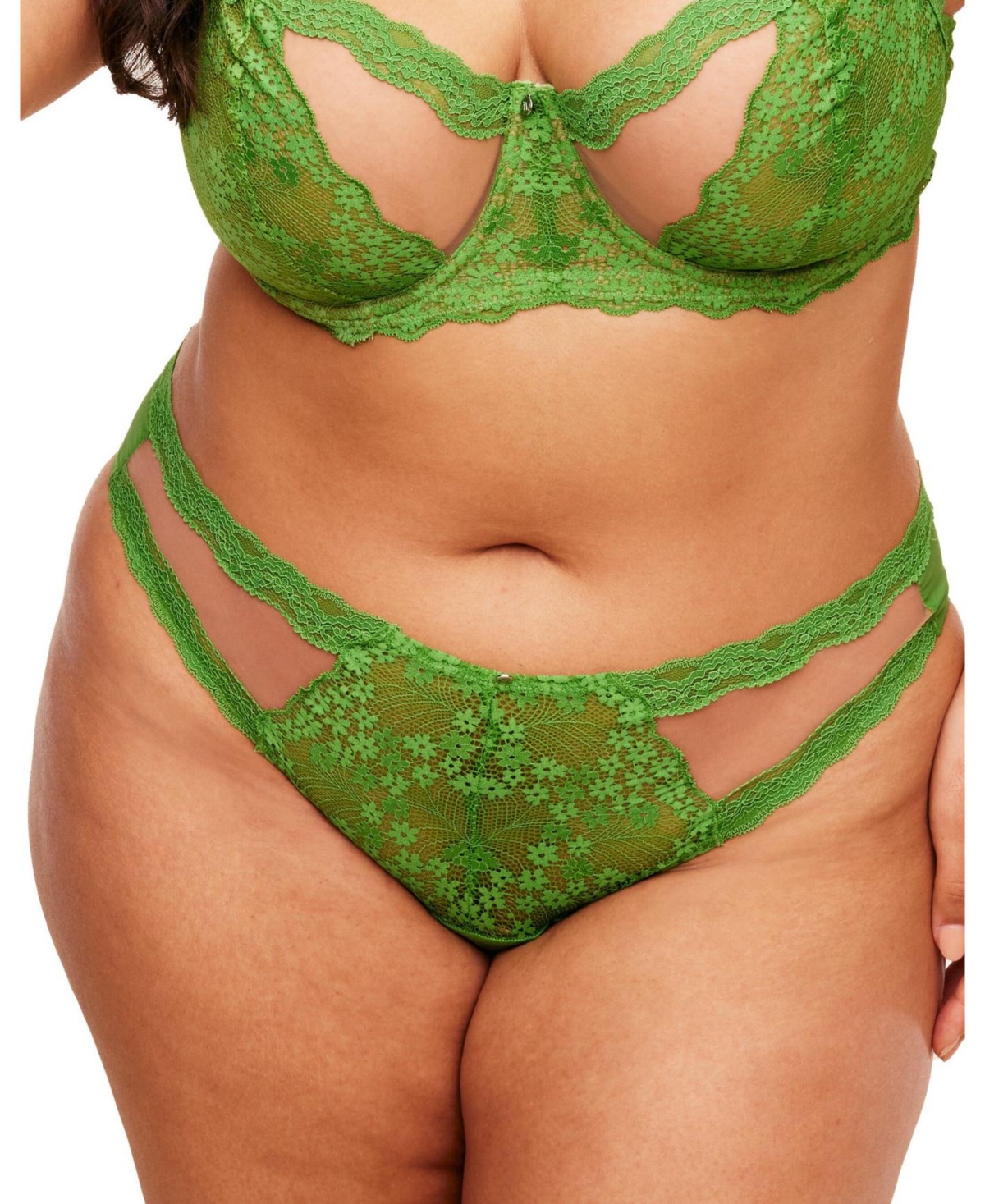 Click here for Adore Me Womens Melrose Cheeky Panty - Medium gree... prices