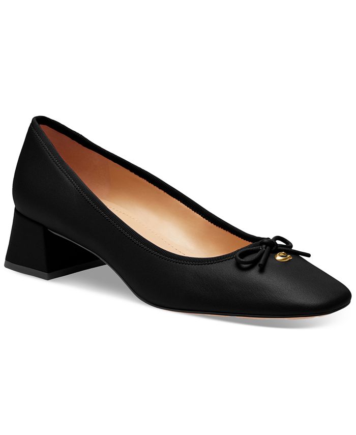 COACH Women's Ava Ballet Block-Heel Pumps - Macy's