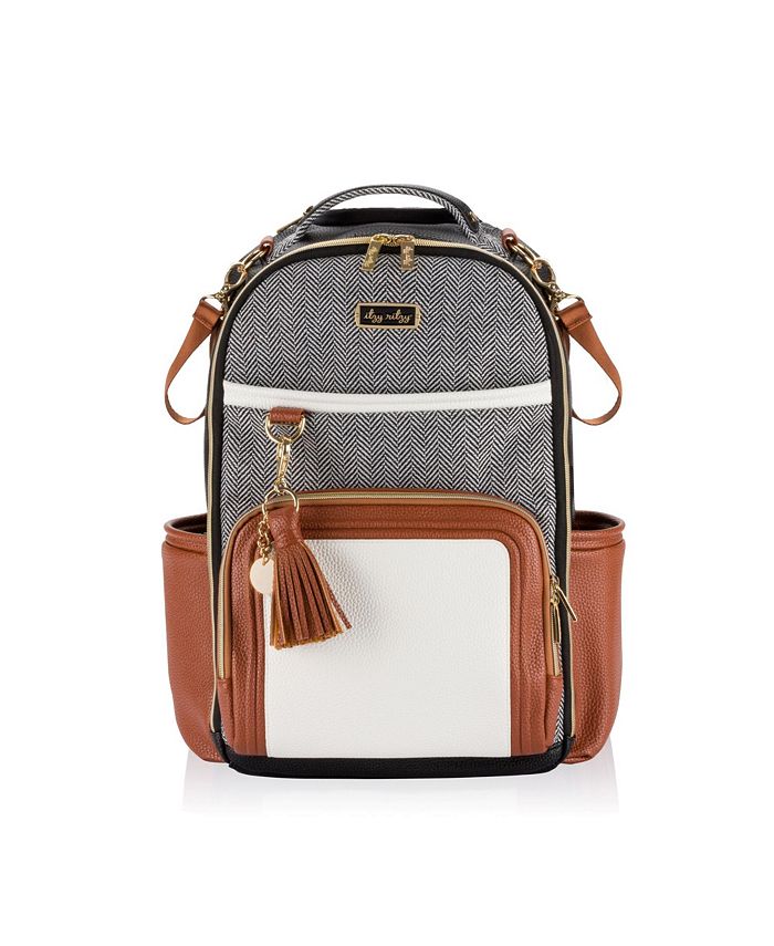 Itzy Ritzy Boss Plus Backpack Diaper Bag Coffee Cream - Macy's