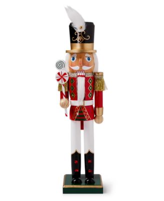 Holiday Lane Christmas Cheer 15" Wooden Nutcracker, Created for Macy's ...