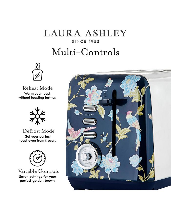 Laura Ashley Elveden Navy 2-Slice Toaster - Macy's