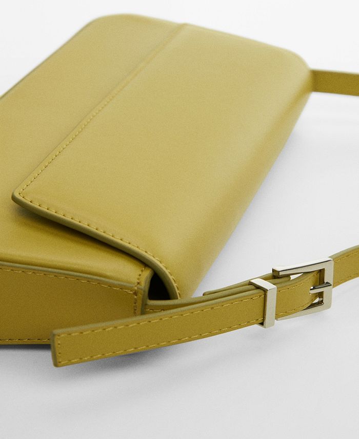MANGO Women's Patent Leather Effect Flap Bag - Macy's