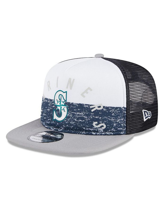 New Era Men's White/Gray Seattle Mariners Team Foam Front A-Frame ...