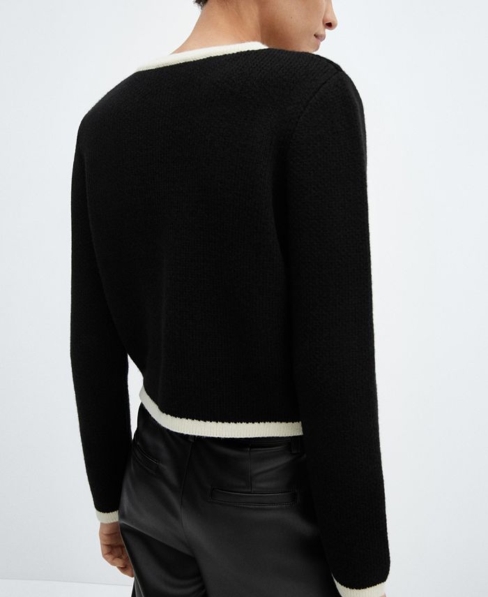MANGO Women's Knitted Buttoned Jacket - Macy's