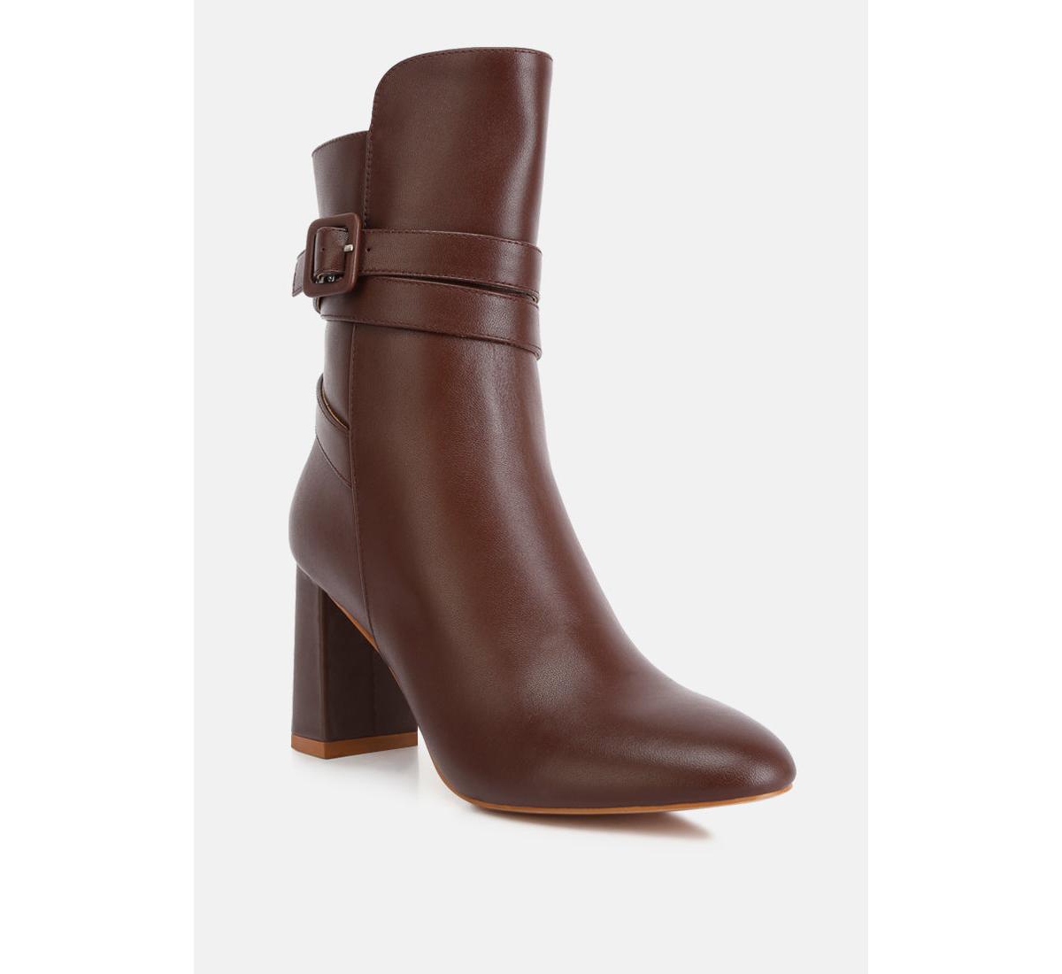 Click here for Cobra Womens Buckle Strap Embellished Ankle Boots... prices