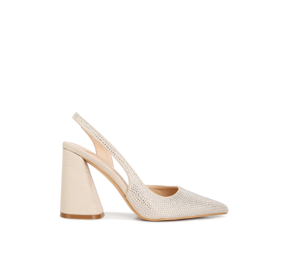 Click here for Saranna Rhinestone Embellished Suede Heel Sandals... prices
