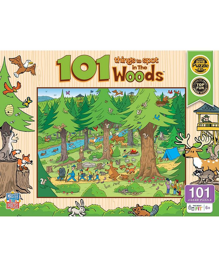 Masterpieces 101 Things To Spot In The Woods 101 Piece Jigsaw Puzzle