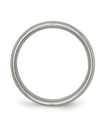 Chisel Titanium Satin Swirl Design Wedding Band Ring - Macy's