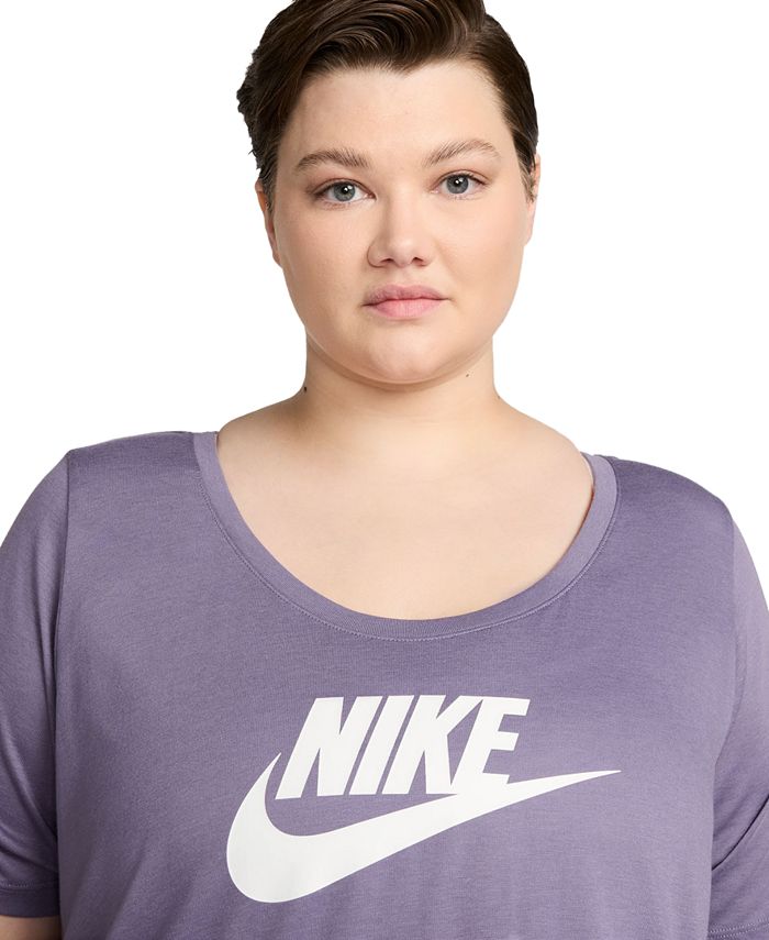 Nike Plus Size Sportswear Essential Curved-Hem Tunic Top - Macy's