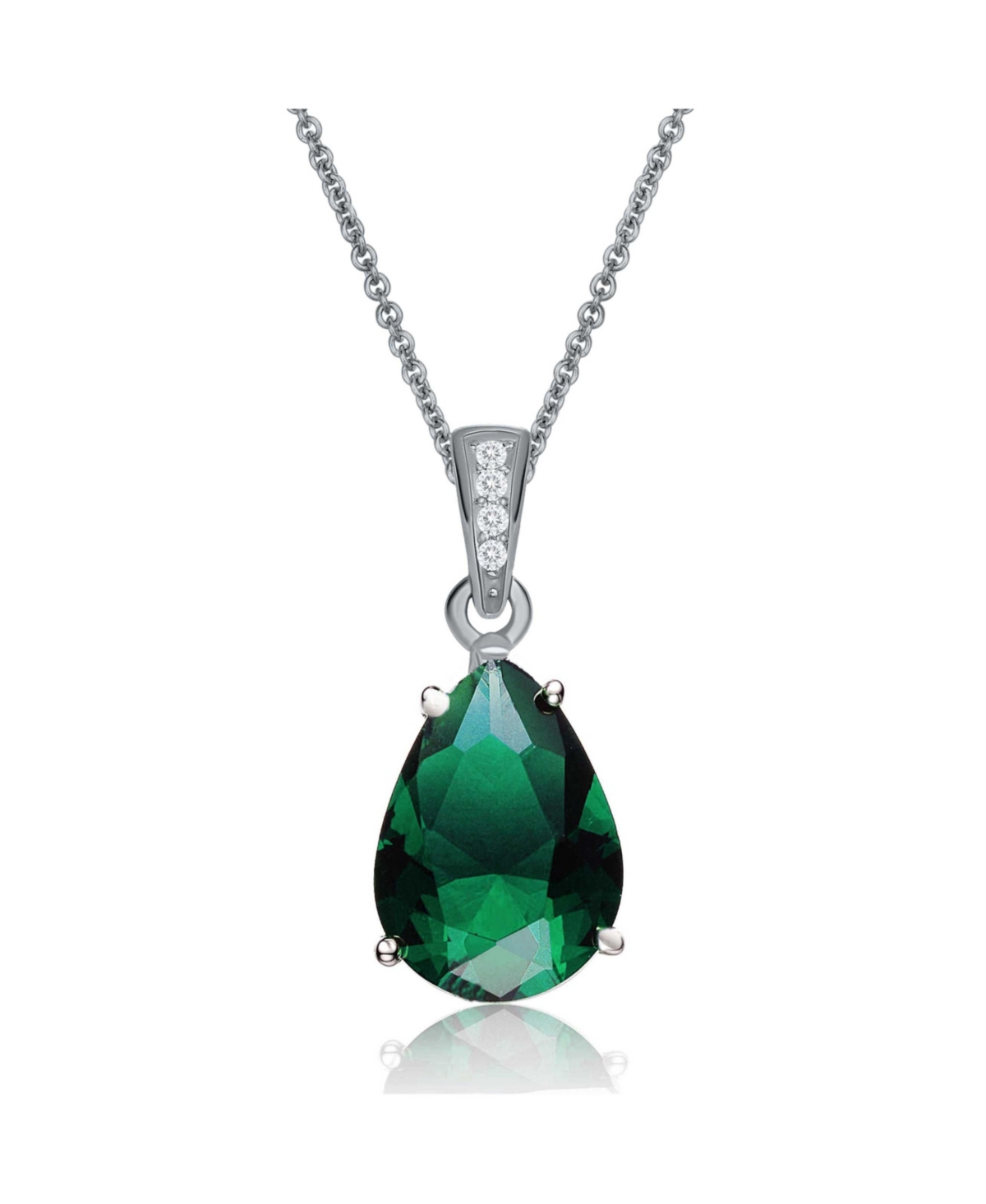 Click here for Sterling Silver Colored Cubic Zirconia Pear Shape... prices