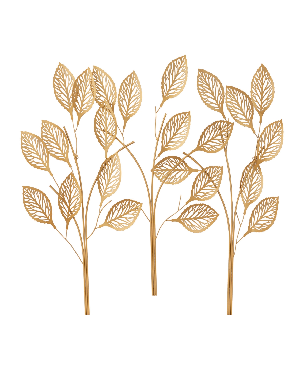 Click here for Rosemary Lane Gold Metal Leaf Wall Decor 36 x 1 x... prices