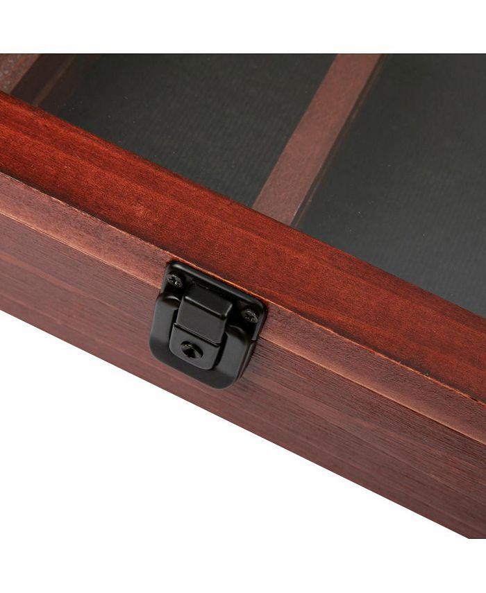 HBCY Creations Medals Display Case - Solid Wood With Acrylic Window ...