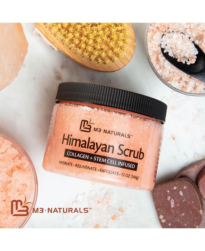 M3 Naturals Himalayan Salt Body Scrub Infused with Collagen and Stem ...