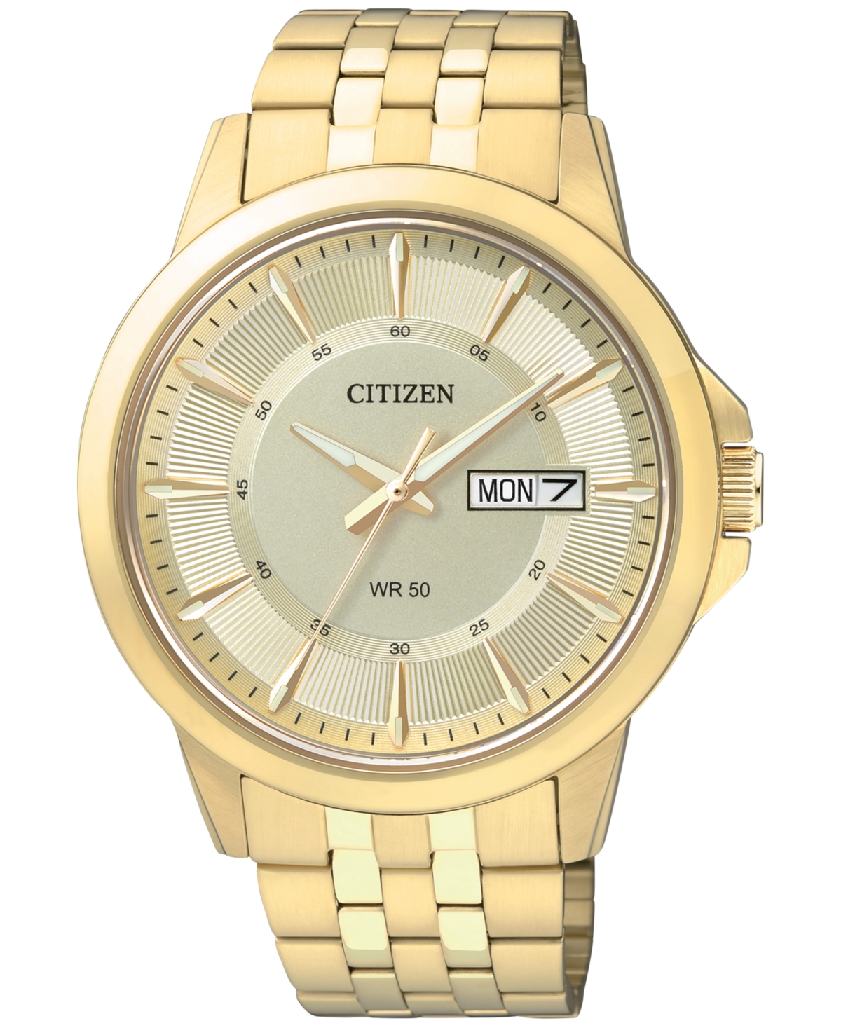 Click here for Citizen Mens Gold-Tone Stainless Bracelet Watch 41... prices