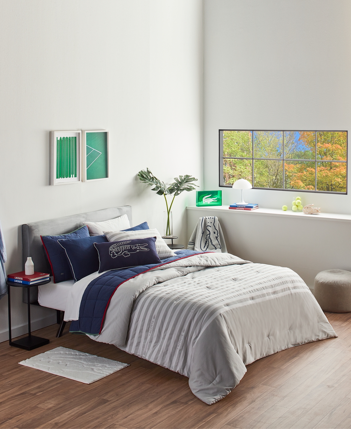 Click here for Closeout! Lacoste Home Court Stripe 2-Pc. Comforte... prices