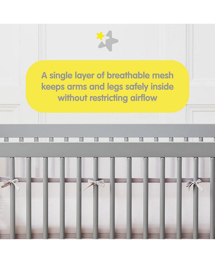 BreathableBaby Breathable Mesh Liner for Full-Size Cribs, Classic 3mm ...