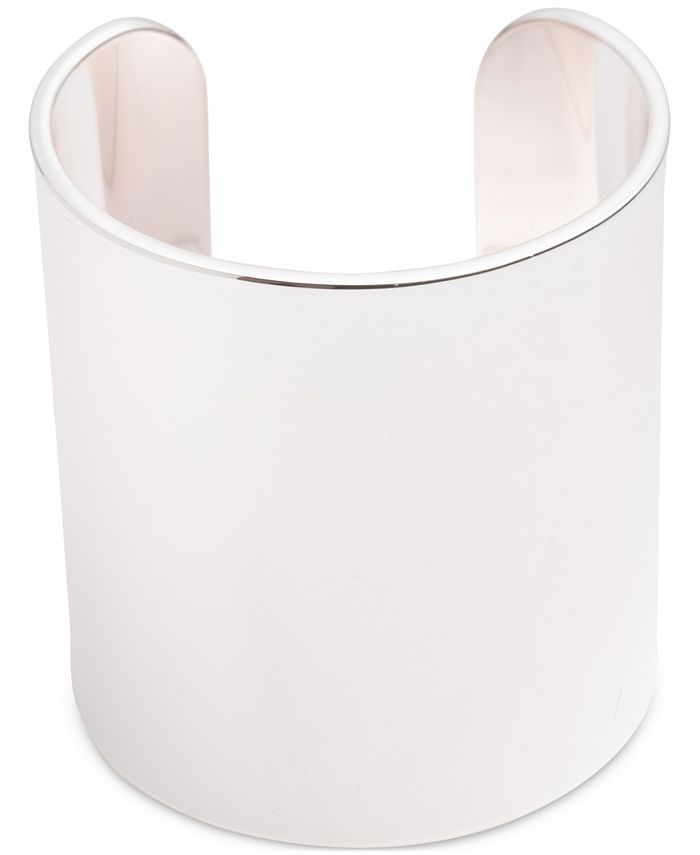 Lauren Ralph Lauren Silver-Tone Statement Cuff Bracelet - Macy's