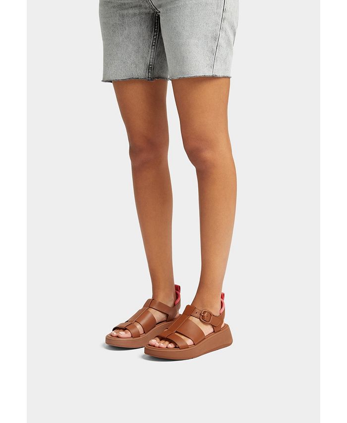 FitFlop Women's F-Mode Leather Flatform Fisherman Sandals - Macy's