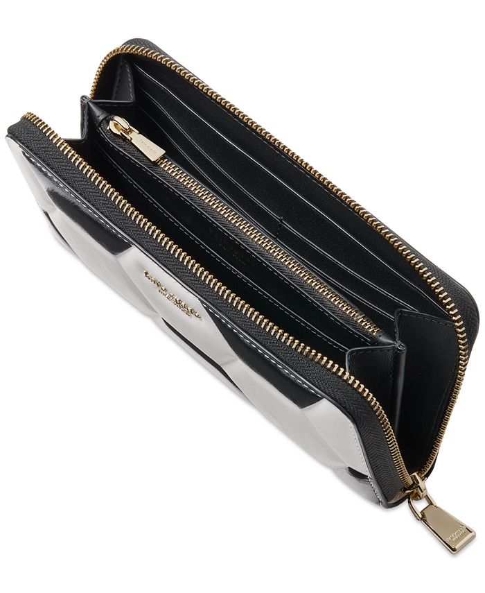 kate spade new york Kickoff Embossed Leather Zip Around Continental ...