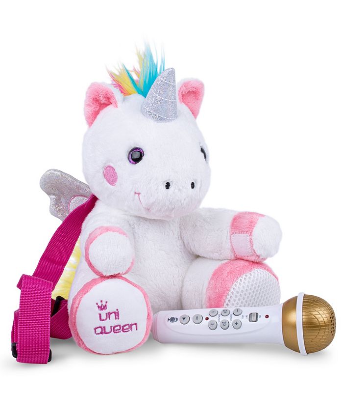 Singing Machine Plush Toy Sing Along Backpack with Microphone, Speaker ...