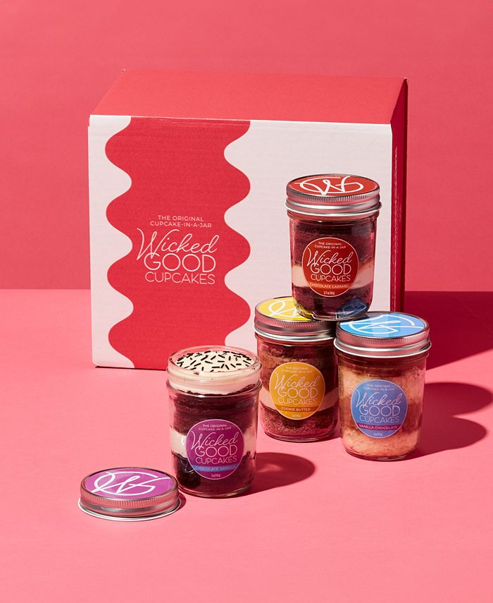 Wicked Good Cupcakes Indulgent Cupcake Jars, 4-Pack - Macy's