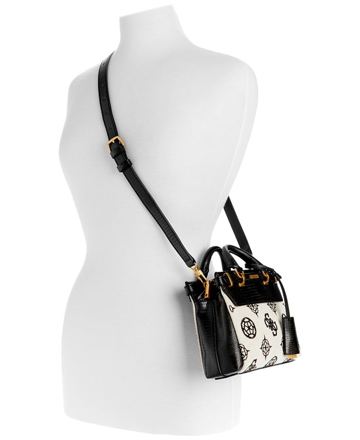 GUESS Sestri Logo Mini Satchel - Macy's