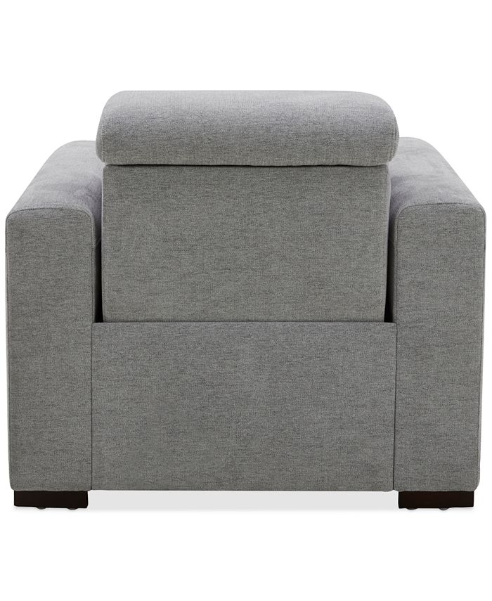Furniture Nevio Fabric Power Headrest Power Recliner Chair - Macy's