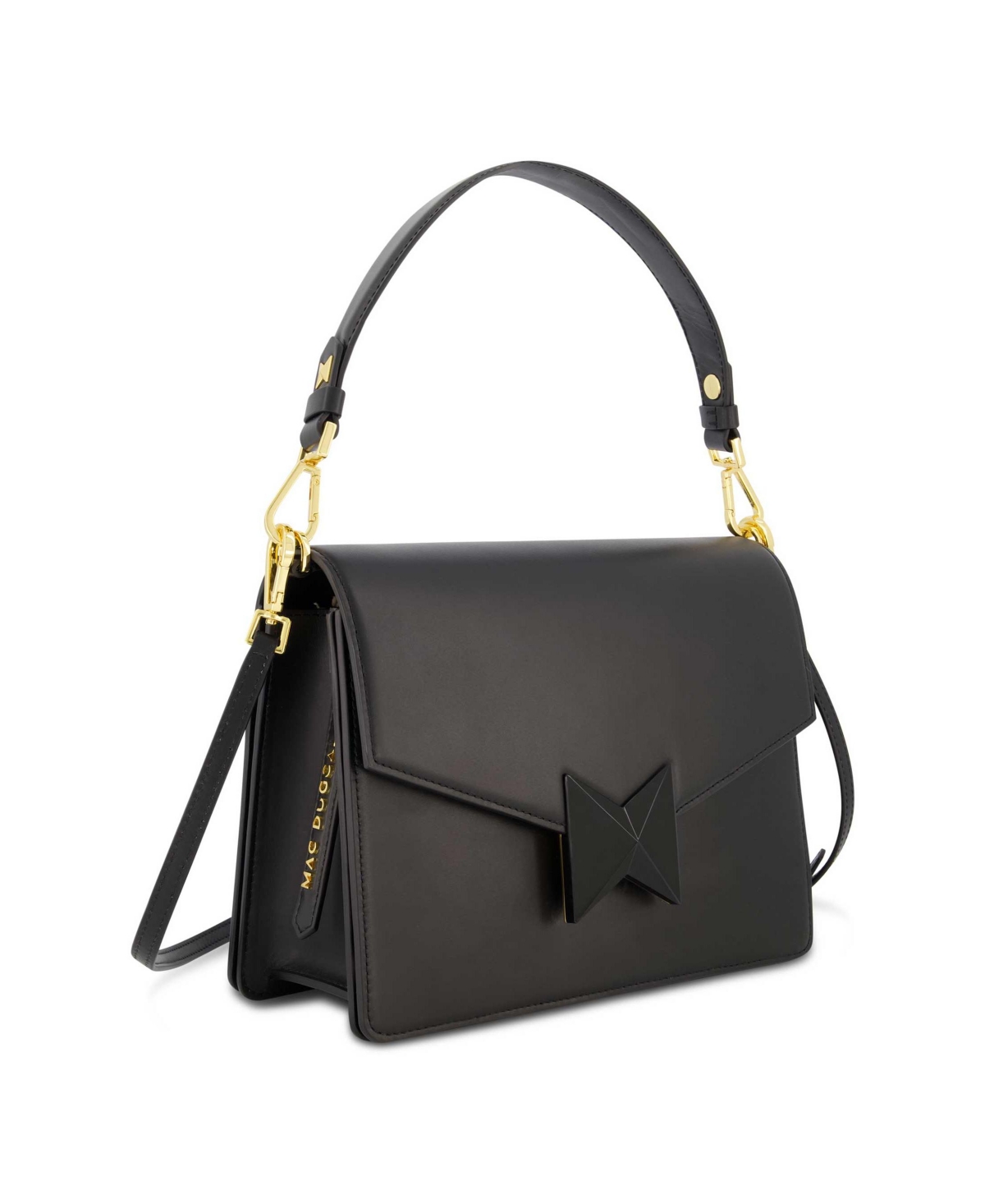 Click here for Classic Leather Medium Size Shoulder Bag - Black prices