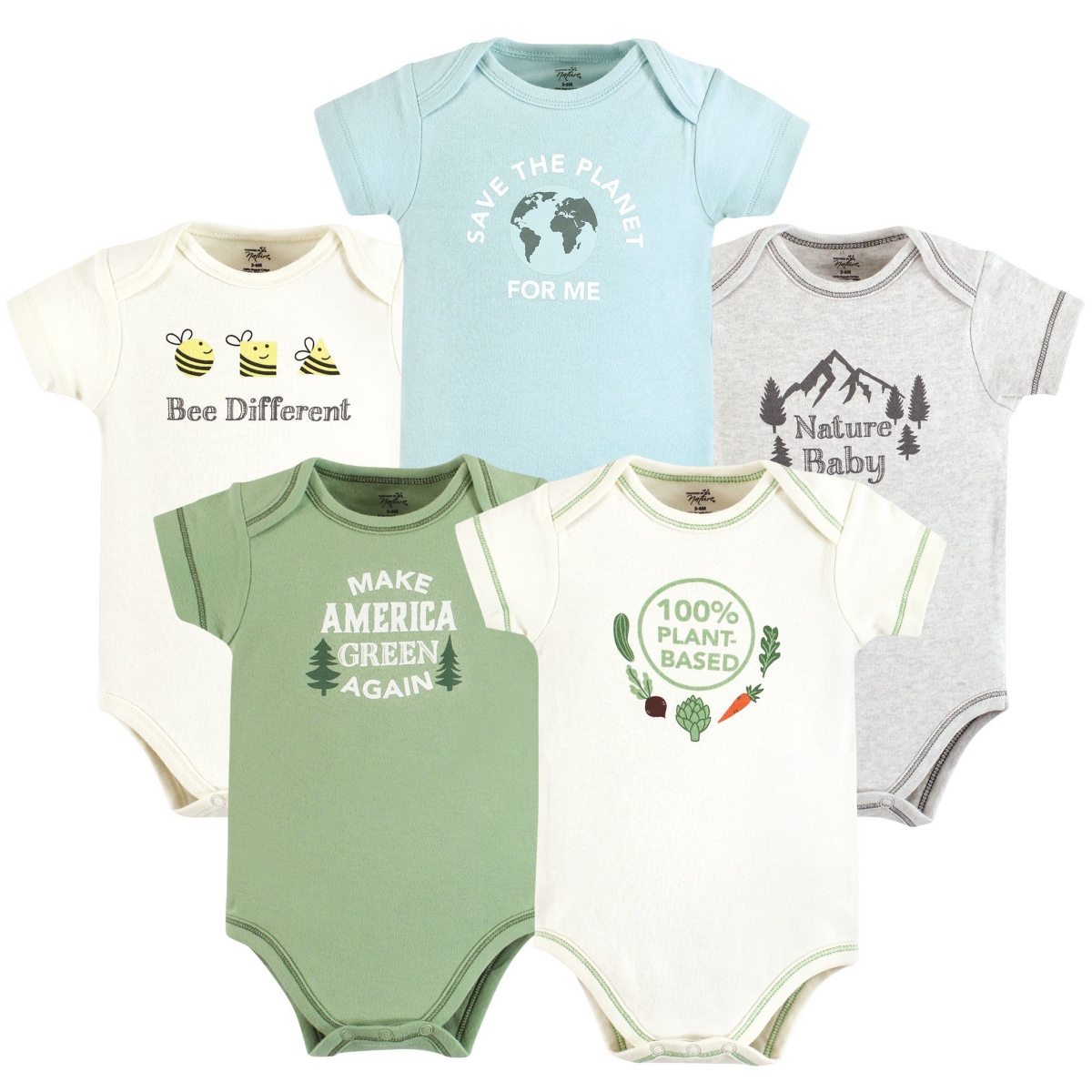 Click here for Touched by Nature Baby Boys Unisex Natural One-Pie... prices