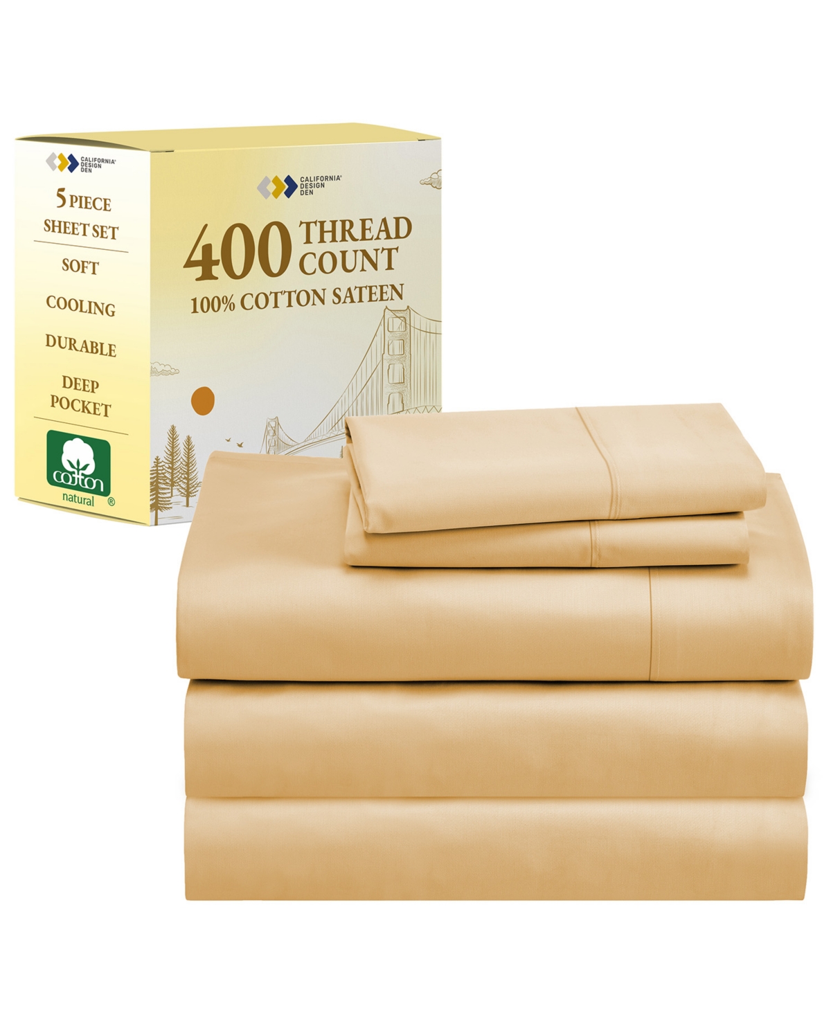 Click here for Soft Cotton Sheet Set - 400 Thread Count 100 Cotto... prices