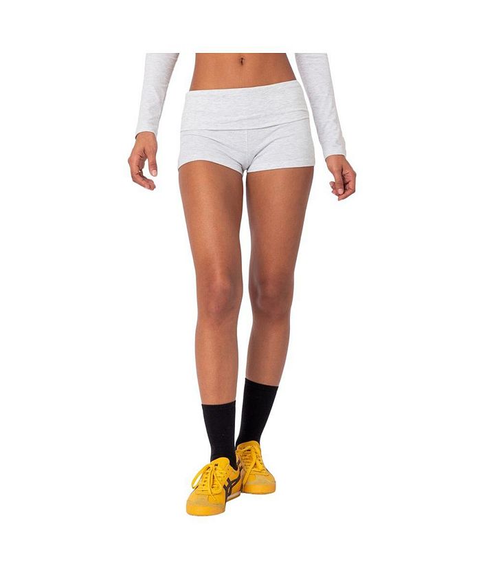 Edikted Women's Meg Fold Over Shorts - Macy's